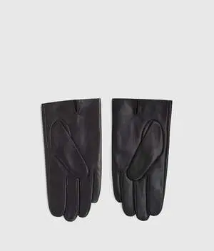 KL JEANS K Logo Leather Gloves