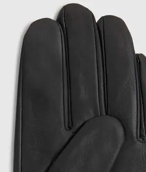 KL JEANS K Logo Leather Gloves