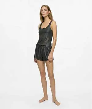 Karl Lagerfeld Ikon Glitter Short Pajama Set