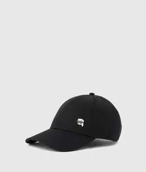 Karl Lagerfeld Ikon Pin Baseball Cap - Black