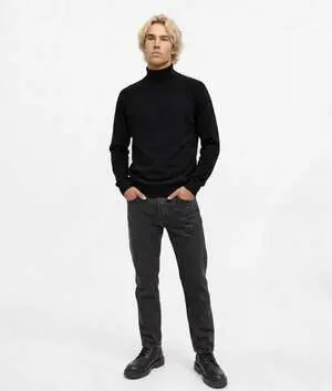 KL JEANS Jeans Lightweight Knit Rollneck Sweater
