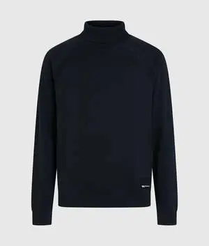 Karl Lagerfeld Lightweight Knit Rollneck Sweater - Peacoat
