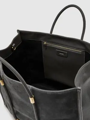 REISS Ramona Suede Oversized Tote Bag