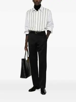 LARDINI Straight-leg Trousers With Pressed Crease