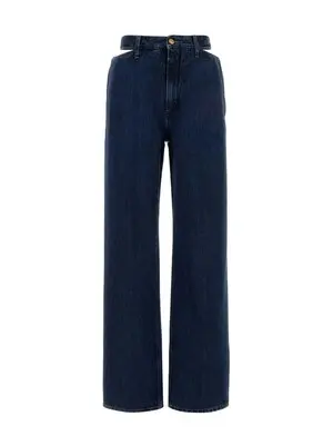 JIL SANDER Treated Wide-leg Jeans - Blue