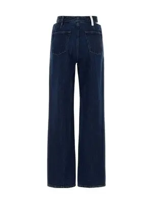 JIL SANDER Treated Wide-leg Jeans - Blue