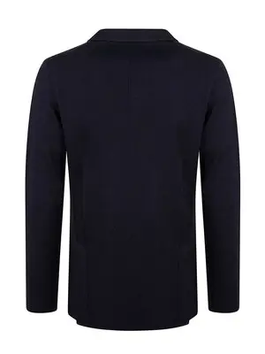 LARDINI Double-breasted Knit Jacket
