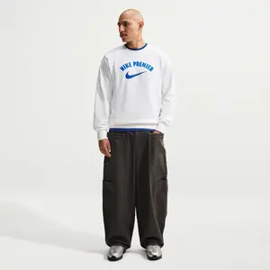 Nike Premier Dri-fit Soccer Fleece Crew - White