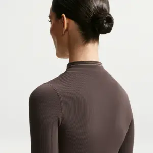Nike Skims Ribbed Seamless Cropped Full-zip Jacket
