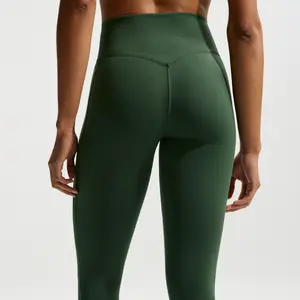 Nike Universa High-waisted 7/8 Leggings With No Front Seam - Green