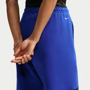 Nike Studio Fleece Medium Weight High-rise Straight-leg Graphic Pants - Blue