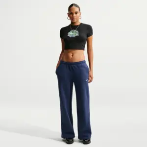 Nike Studio Fleece Medium Weight Mid-rise Wide-leg Pants