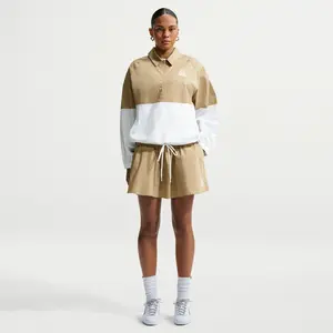 Nike Mid-rise Poplin Mini Skirt - Brown