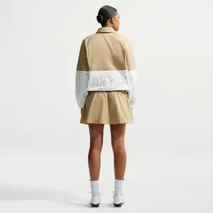 Nike Oversized Poplin 1/2-zip Jacket - Brown
