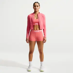 Nike Pro Seamless Full-zip Training Top - Pink