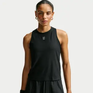 Nike Nikecourt Advantage Aero-fit Tennis Tank Top - Black