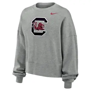 Nike South Carolina Gamecocks Oversized Crew-neck Sweatshirt - Grey