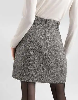 Dolce & Gabbana Wool Mini Skirt