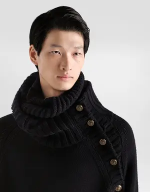 Dolce & Gabbana Smooth Knit Turtleneck With Logo Embroidery