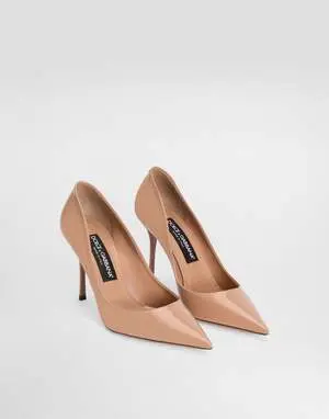 Dolce & Gabbana Patent Leather Pumps - Beige