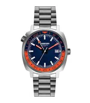BAMFORD LONDON Stainless Steel Gmt Watch - Blue