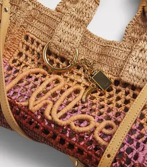 Chloé Small Raffia Summer Banana East-west Tote Bag
