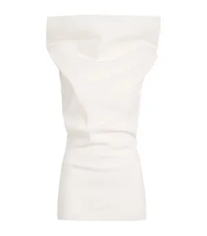 Issey Miyake Sleeveless Mock Neck Top