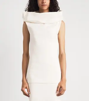 Issey Miyake Sleeveless Mock Neck Top