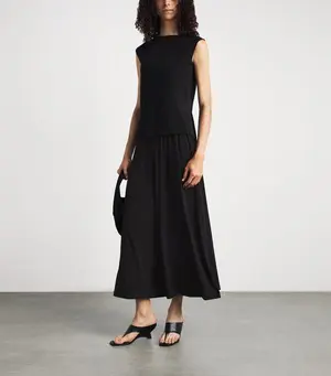 Issey Miyake Drape Jersey Cropped Trousers