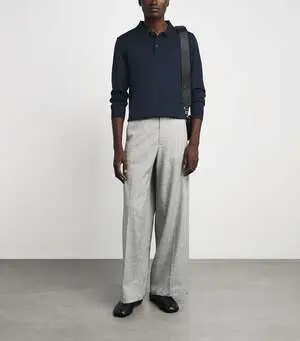 Sandro Long-sleeve Polo Shirt