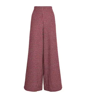 ME+EM Wide Palazzo Trousers - Red