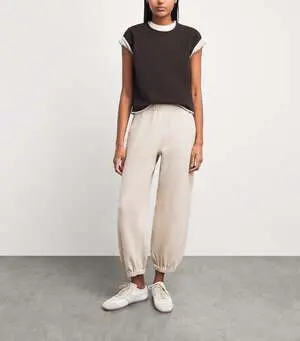 ME+EM Stretch-cotton Waffle Sweatpants
