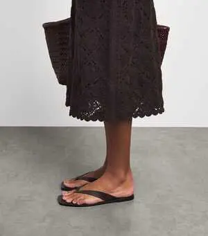 ME+EM Framed Crochet Maxi Dress