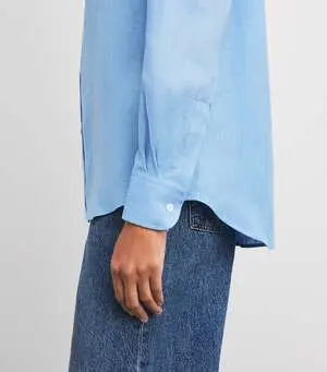 WITH NOTHING UNDERNEATH Linen The Boyfriend Shirt