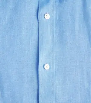 WITH NOTHING UNDERNEATH Linen The Boyfriend Shirt