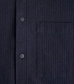 WITH NOTHING UNDERNEATH Seersucker The Weekend Shirt