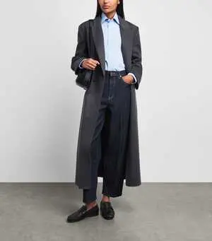 WITH NOTHING UNDERNEATH Exaggerated Cuff The Boyfriend Shirt