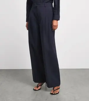 WITH NOTHING UNDERNEATH Seersucker Rampling Trousers