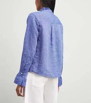 WITH NOTHING UNDERNEATH Linen Kew Blouse