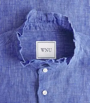 WITH NOTHING UNDERNEATH Linen Kew Blouse