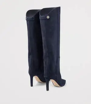 JIMMY CHOO Alizze 85 Suede Knee-high Boots