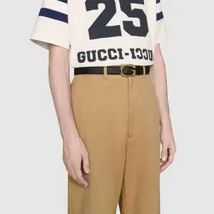 Gucci G Buckle Thin Belt