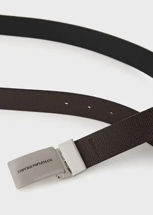 Emporio Armani Logo Double-sided Belt