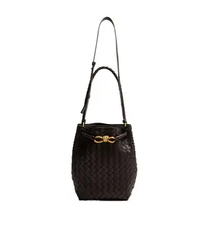 Bottega Veneta Small Andiamo Bucket Bag - Black