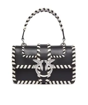 Pinko Leather Mini Love Bag - Black