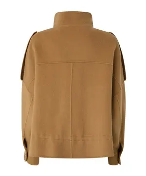 Pinko High-neck Drawstring Hem Jacket