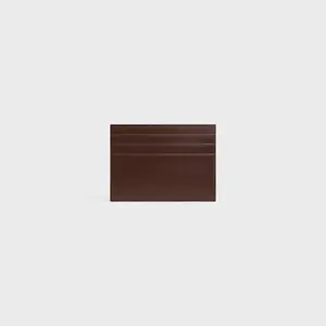 Celine Card Holder Triomphe In Shiny Calfskin