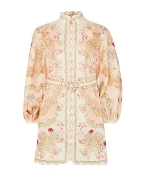 Zimmermann Daylight Mini Dress - Nude