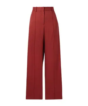 Adam Lippes Canvas Straight-leg Pants - Red