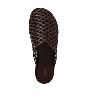 NEOUS Solid Color Leather Slippers